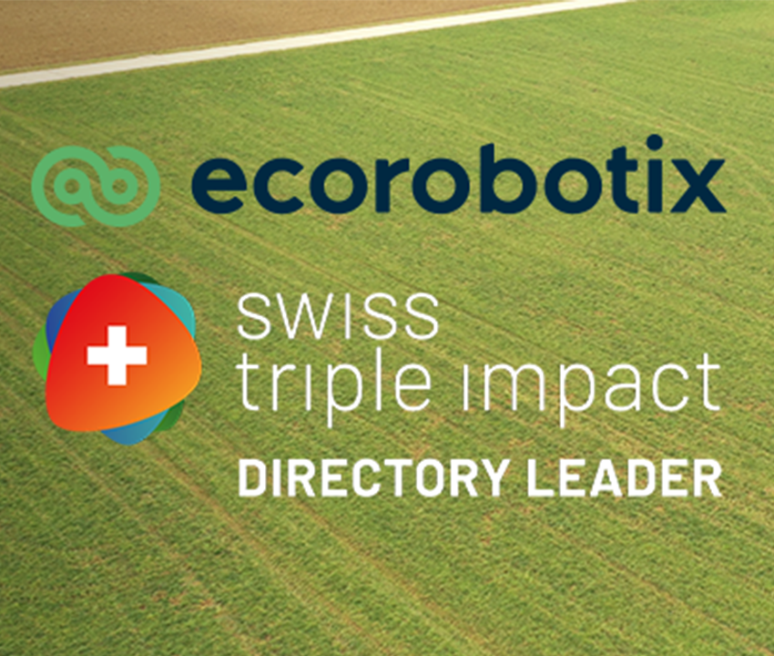 Ecorobotix is Now Part of the Swiss Triple Impact Directory - Ecorobotix
